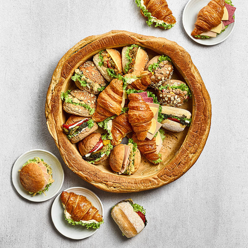 Mini Sandwiches Mix - 20 Pieces Bread Basket – MR. BAKER Egypt